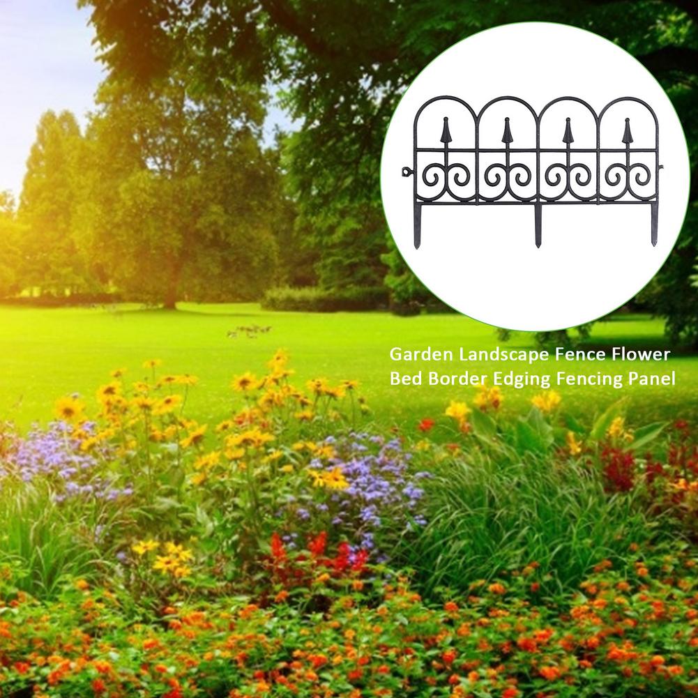 4 PCS Garden Landscape Fence Flower Bed Border Edg... – Grandado