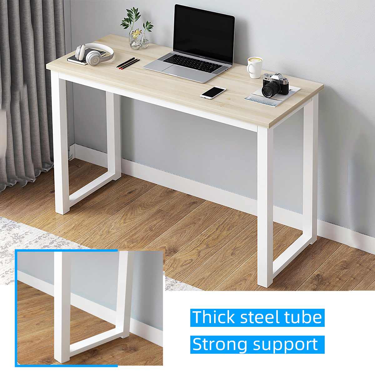 Computer Desk Laptop Desk Modern Bedside Table Woo... – Grandado