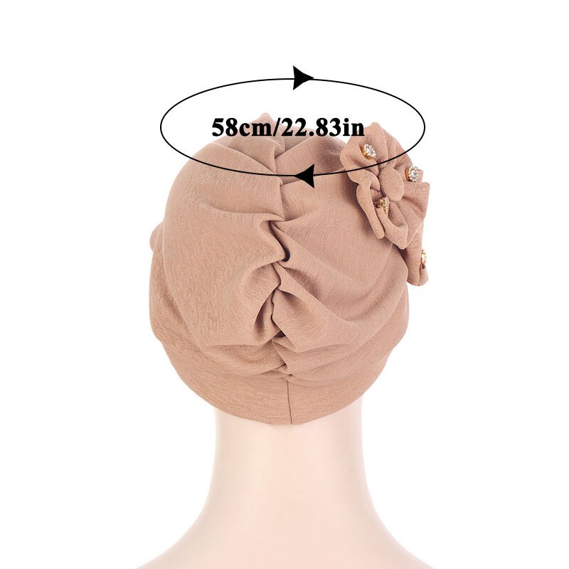Muslim Turban Hijab Cap Women Turban Hat With Brim... – Grandado