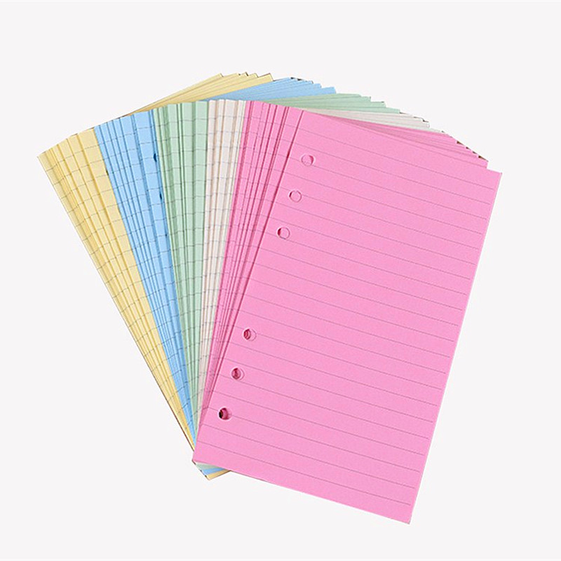 50 Sheet A5 A6 Loose-leaf Colorful Refill Inner Pa... – Grandado