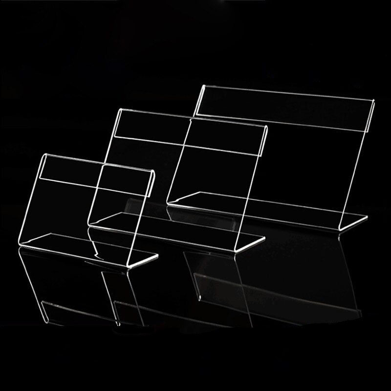 Clear Acryl L Tafel Teken Prijskaartje Label Displ... – Grandado