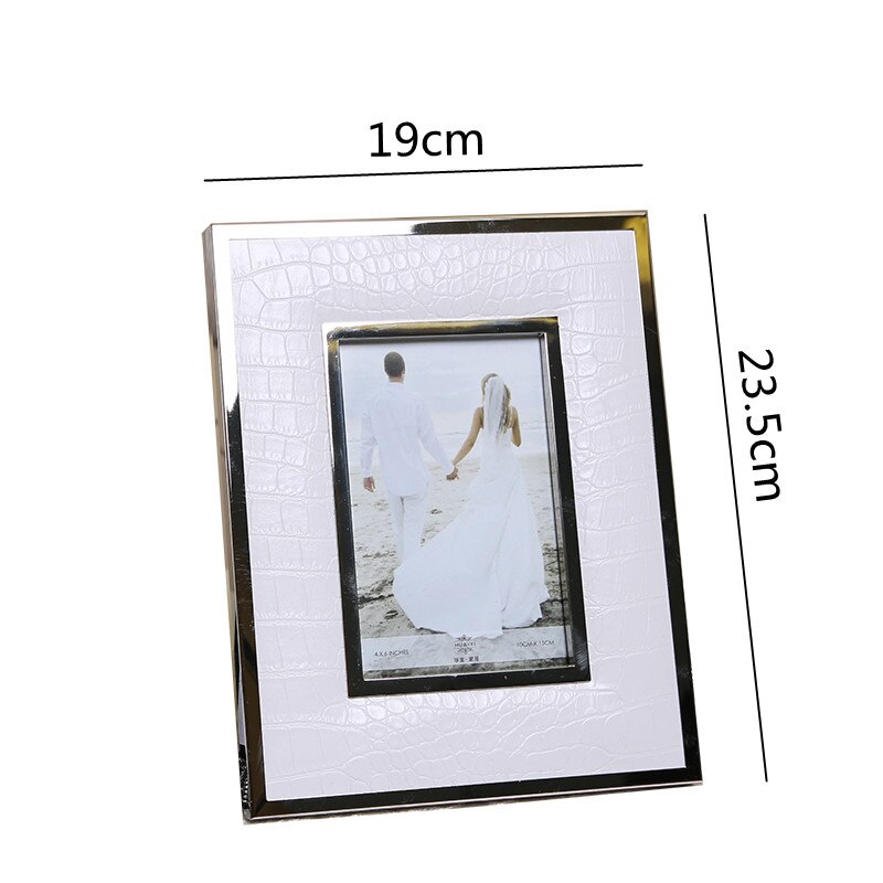 Leather Photo Frame White Rectangle Simulation Lea... – Grandado