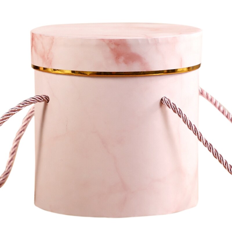 1Pcs Hat Boxes Marble Romantic Round Boxes Flower ... – Grandado
