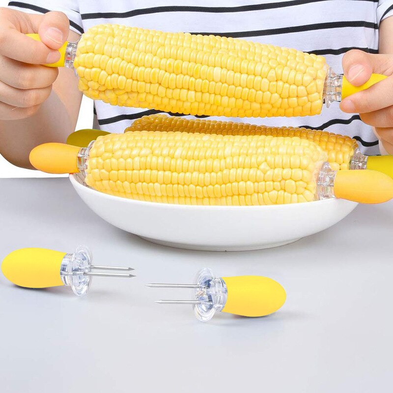 2pcs/Set A Pair Of Corn Needle Barbecue Stainless ... – Grandado