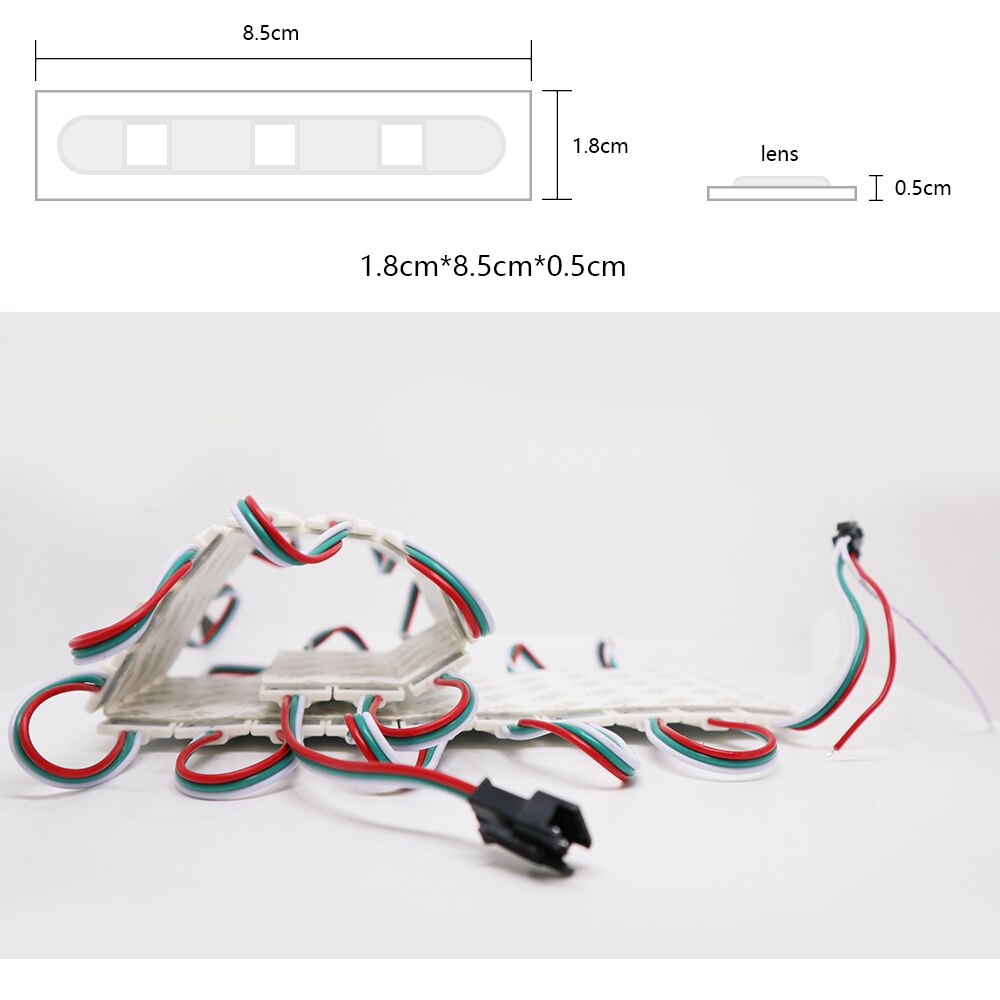 12V WS2811 Led Modules 5050 Rgb Droom Kleur Pixel ... – Grandado