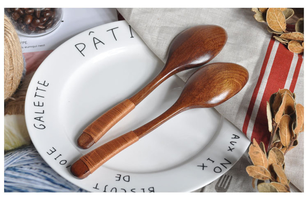 #37 Wooden Spoon Home Flatware Porridge Bowl Chine... – Grandado