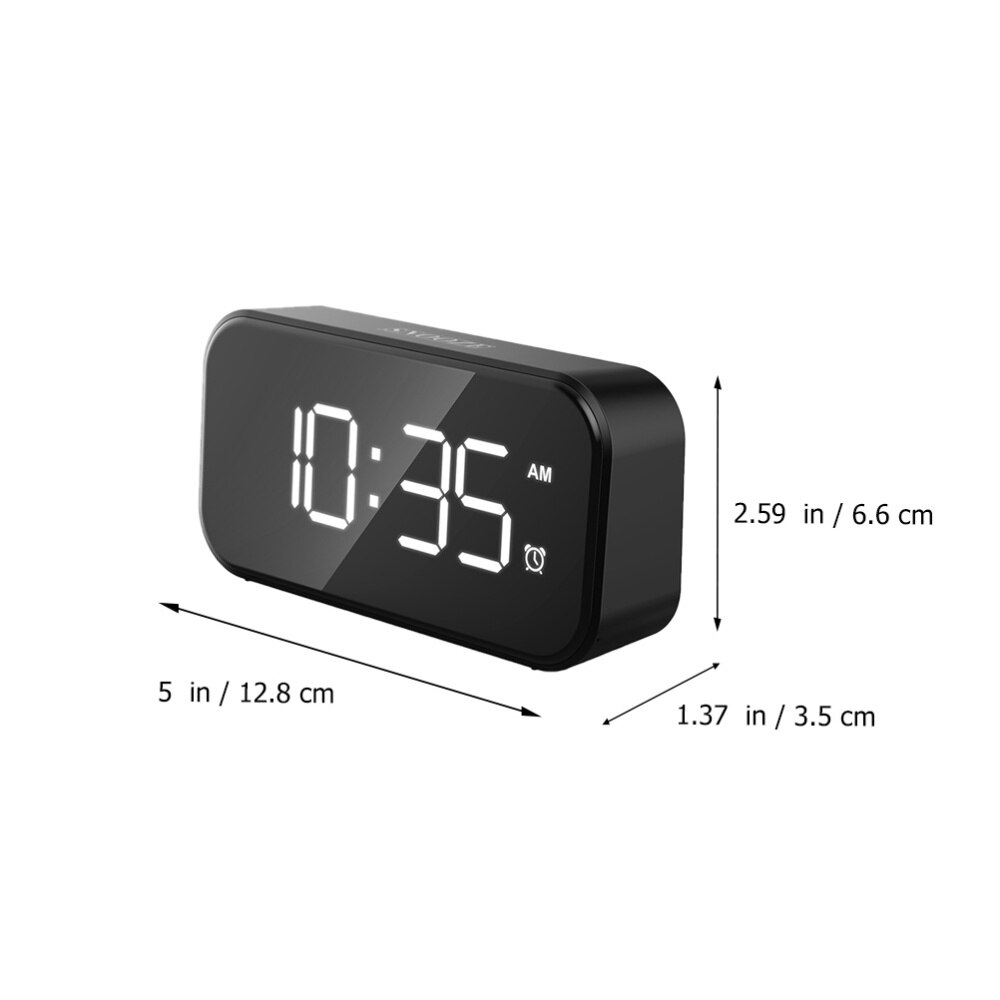 Alarma Digital LED reloj Snooze Dimmer espejo supe... – Grandado