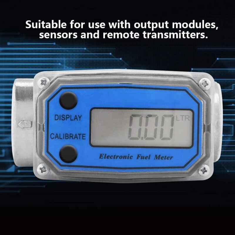 Compact Turbine Flow Meter LCD Digital Display Flo... – Grandado