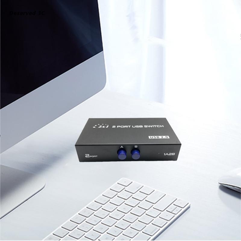 R9CB 2-Port Manual KVM Switch For Scanner Mouse Ke... – Grandado