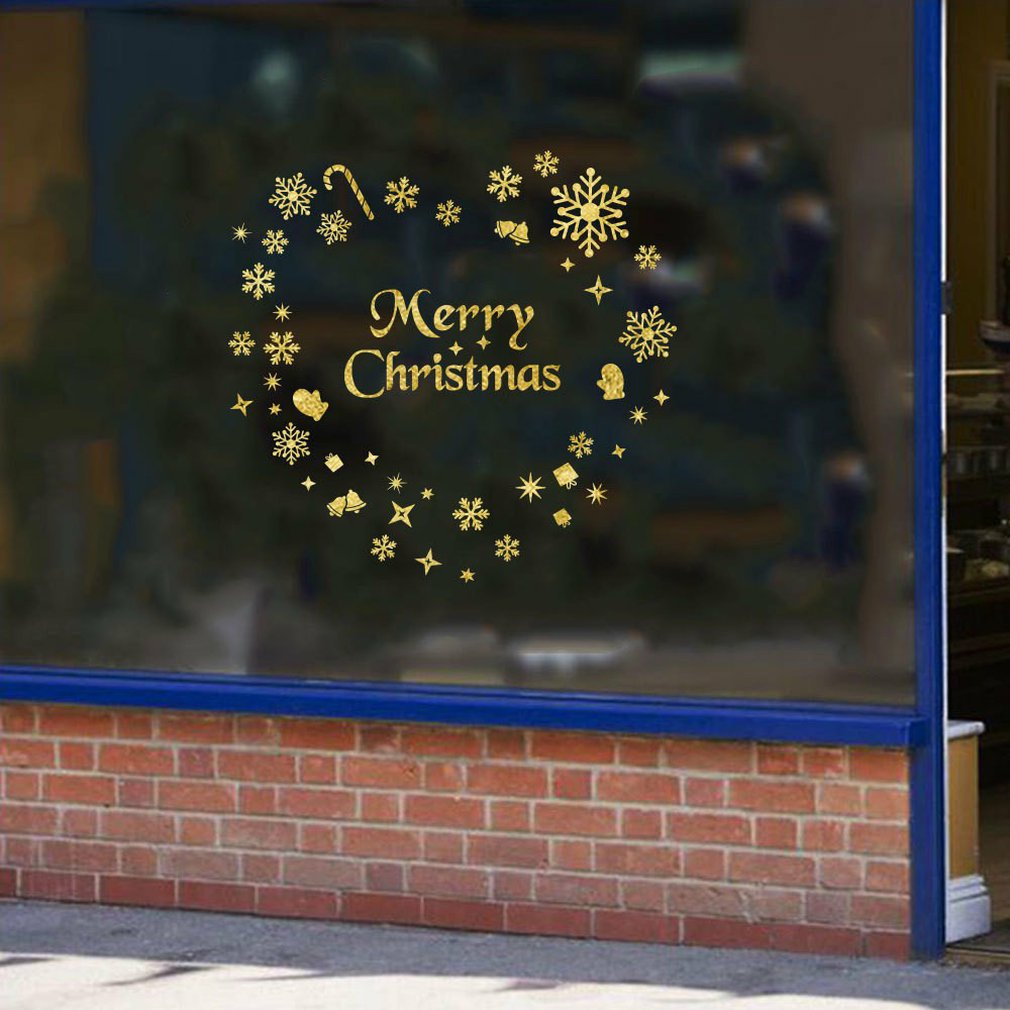 Merry Christmas Wall Stickers Removable Christmas ... – Grandado