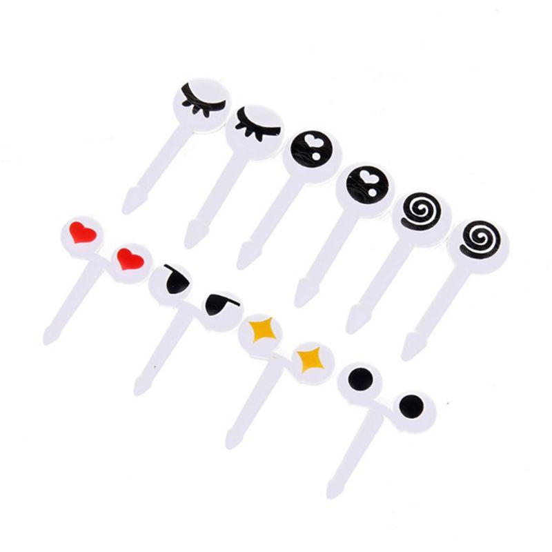 10Pcs/Set Mini Skewers Cute Cartoon Eyes Kawaii Lu... – Grandado