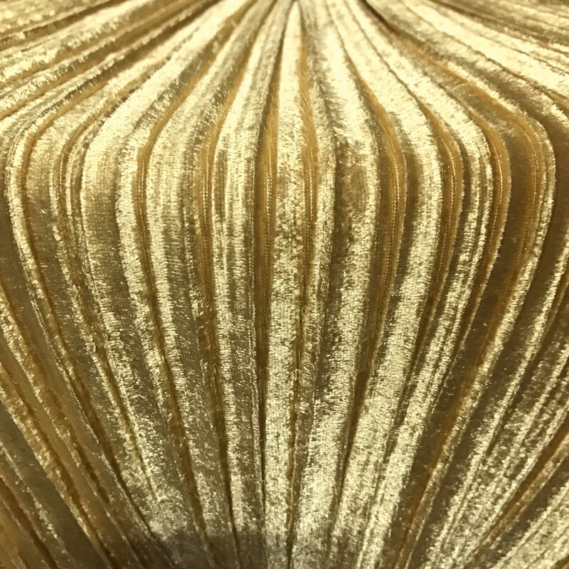 2 meters 150cm 59.05" width gold pleated accordion... – Vicedeal