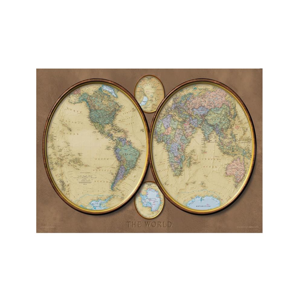 A2 Size Decor Map The World Printed Map Edition Fi... – Grandado