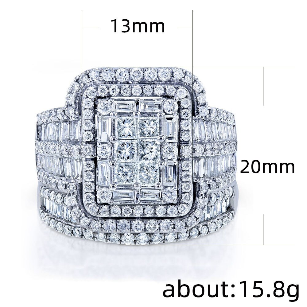NPKDS Luxury Micro Pave White Rhinestone Iced Out ... – Vicedeal