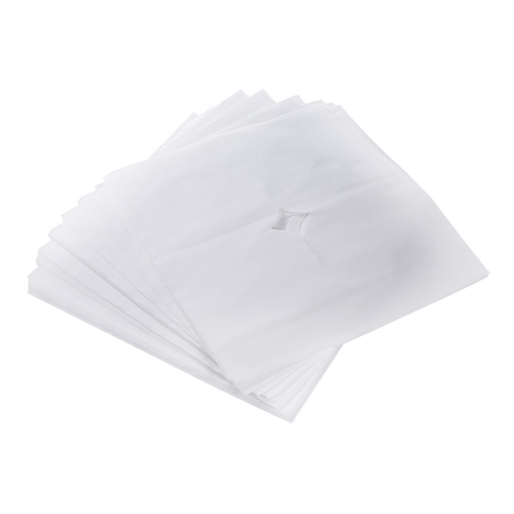 100pcsbag Salon Spa Massage Face Head Pad Bed Table Face Hole Cover