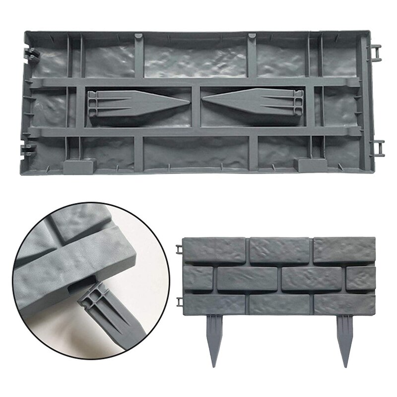 4Pcs Garden Border Imitation Brick Effect Detachab... – Grandado