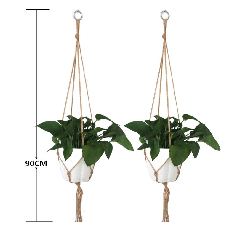 100% Handmade Hanging Baskets Flowerpot Plant Hold... – Grandado