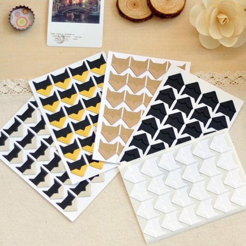 120 pcs/lot (5 sheets) DIY Vintage Corner Paper St... – Grandado