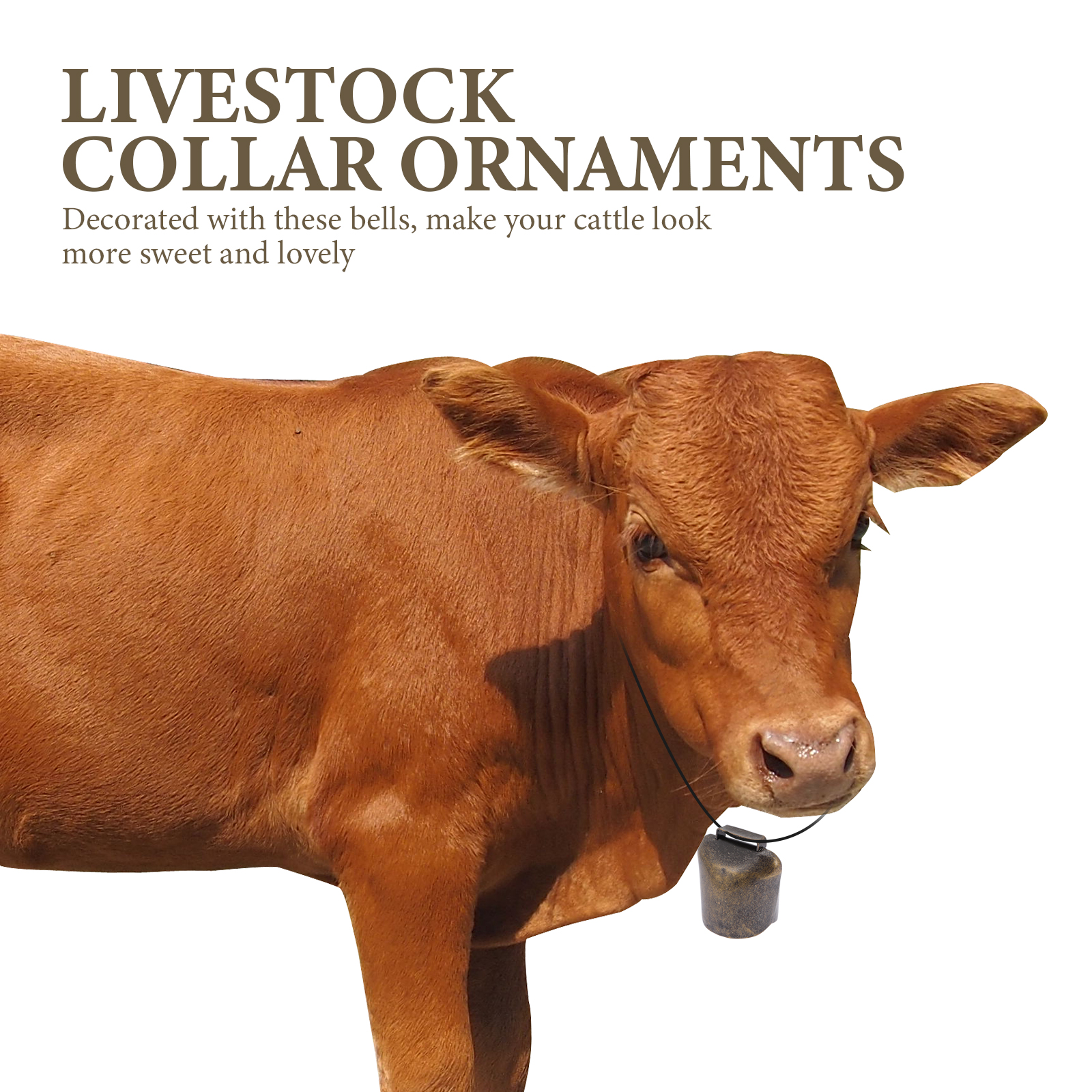 2Pcs Cattle Bells Iron Bells for Cows and Cattle B... – Vicedeal