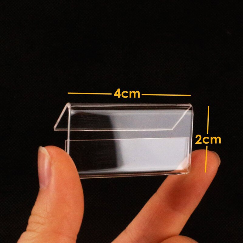 25pcs Price Tag Label Stand Mini Clear Sign Displa... – Grandado