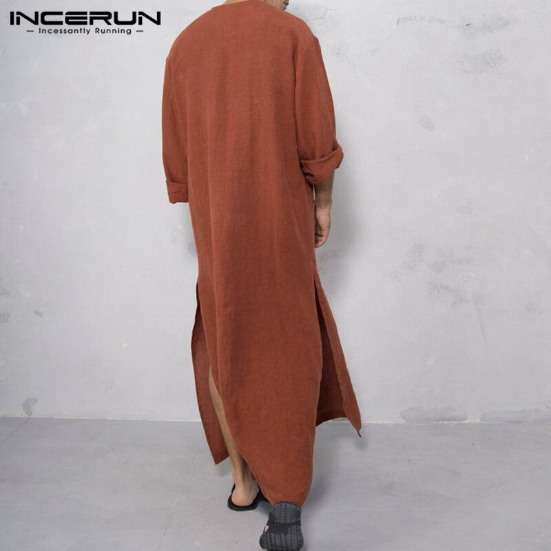 Incerun Vintage Mannen Islamitische Arabische Jubb... – Vicedeal