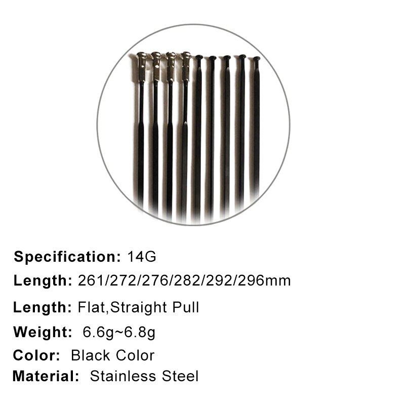 14G Bicycle Flat Spokes With Nipples 10/20Set MTB ... – Grandado