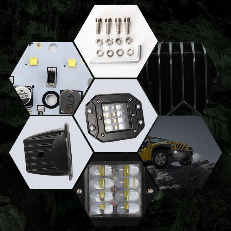 80W 12V Led Verlichting Bar 6000K Wit Spotlight In... – Grandado