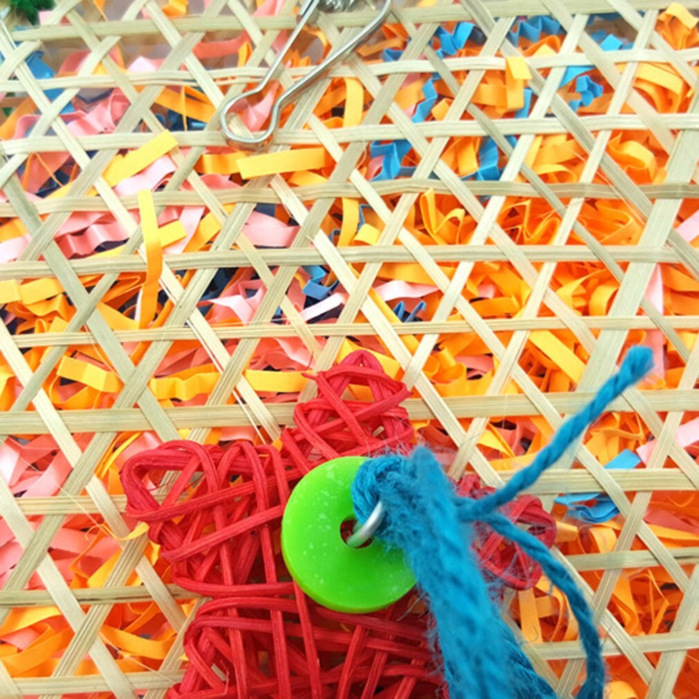 Drawing Straw Rope Toy Parrot Biting Toy Bird Parr... – Vicedeal