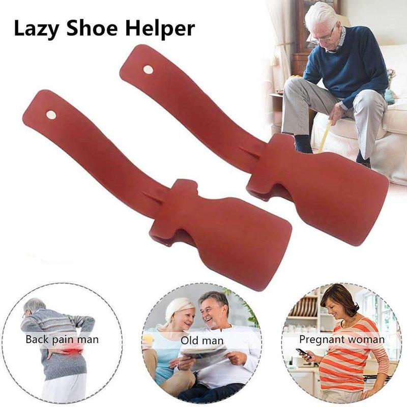2Pcs Lazy Shoe Helper Unisex Handled Shoe Horn Spo... – Grandado