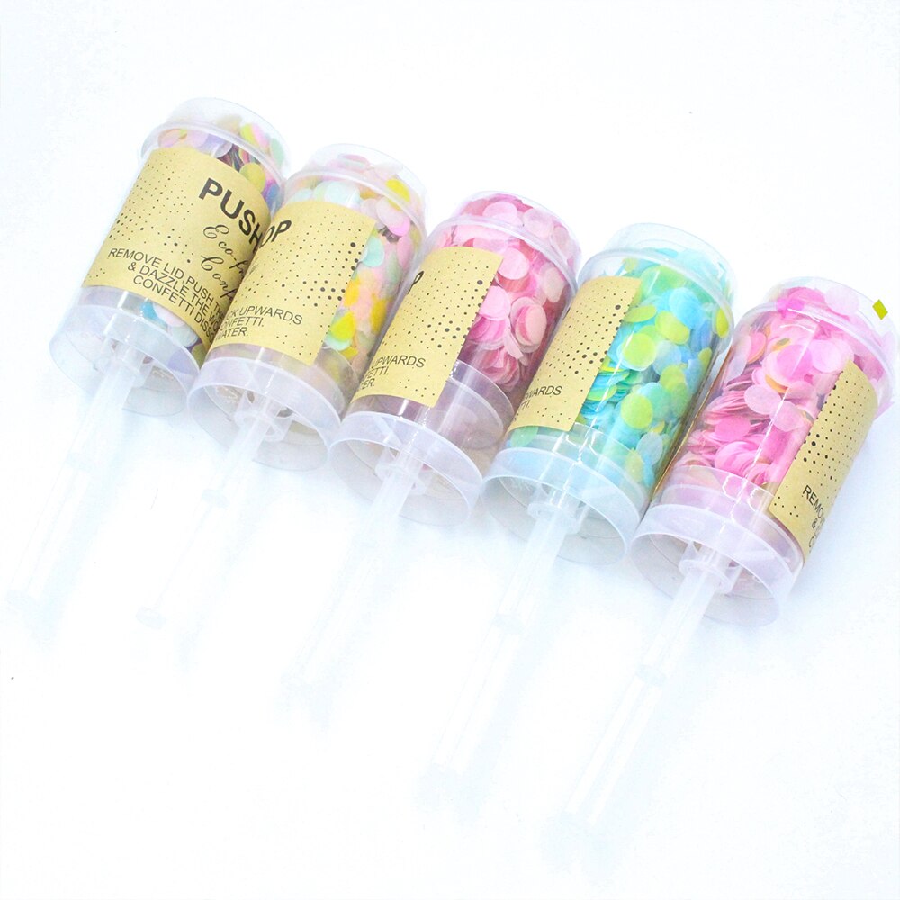Colorful Push Party Confetti Poppers for Wedding H... – Grandado