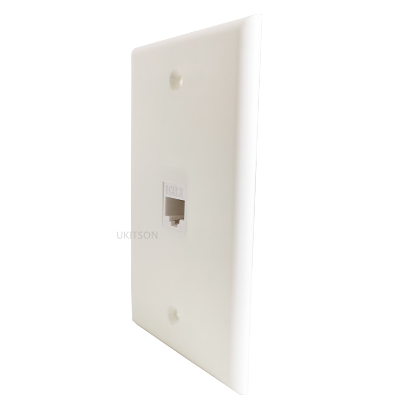1 Port CAT6 RJ45 Keystone Jack Wall Plate Female T... – Grandado