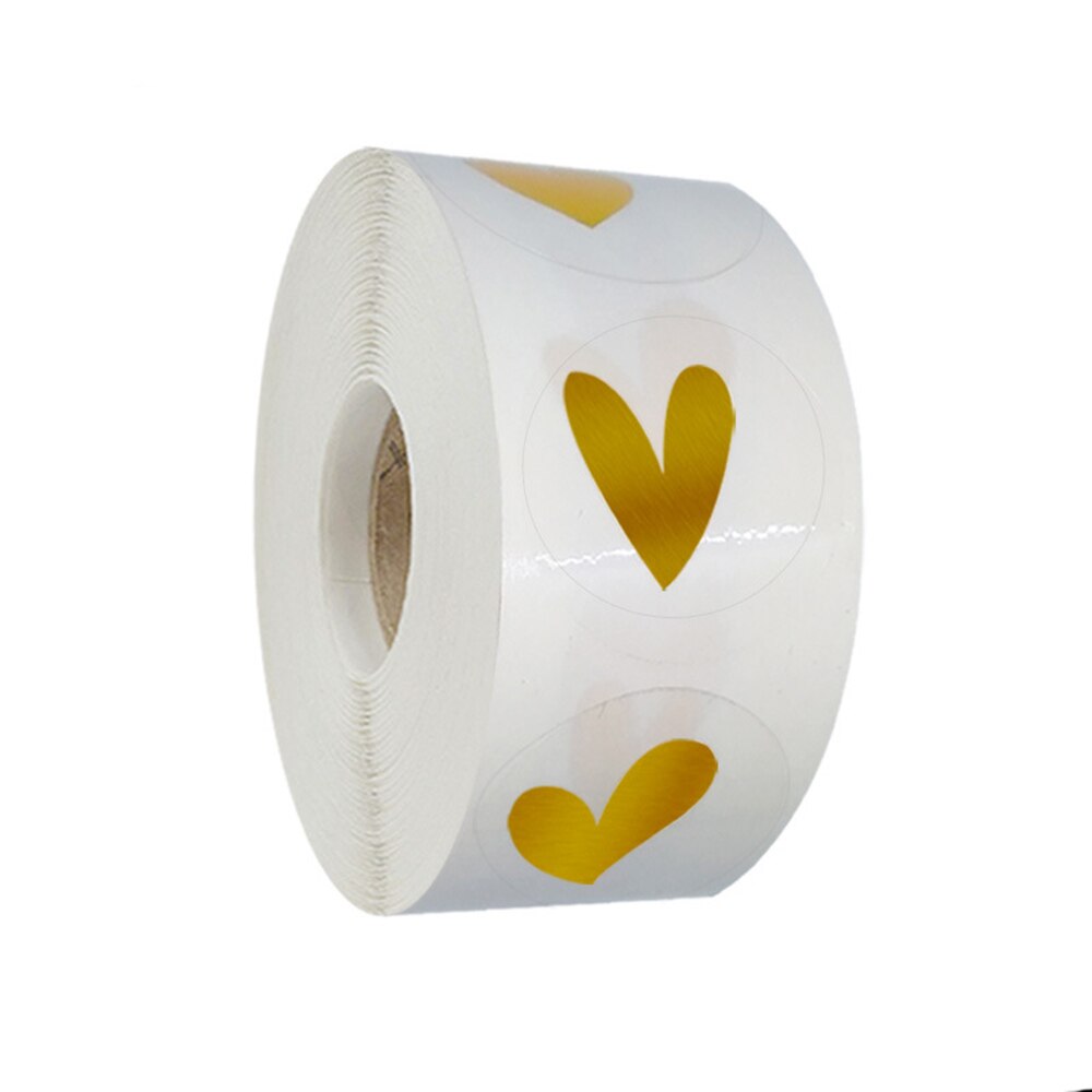 500Pcs Gold Clear Heart Envelop Hart Stickers, Dan... – Vicedeal