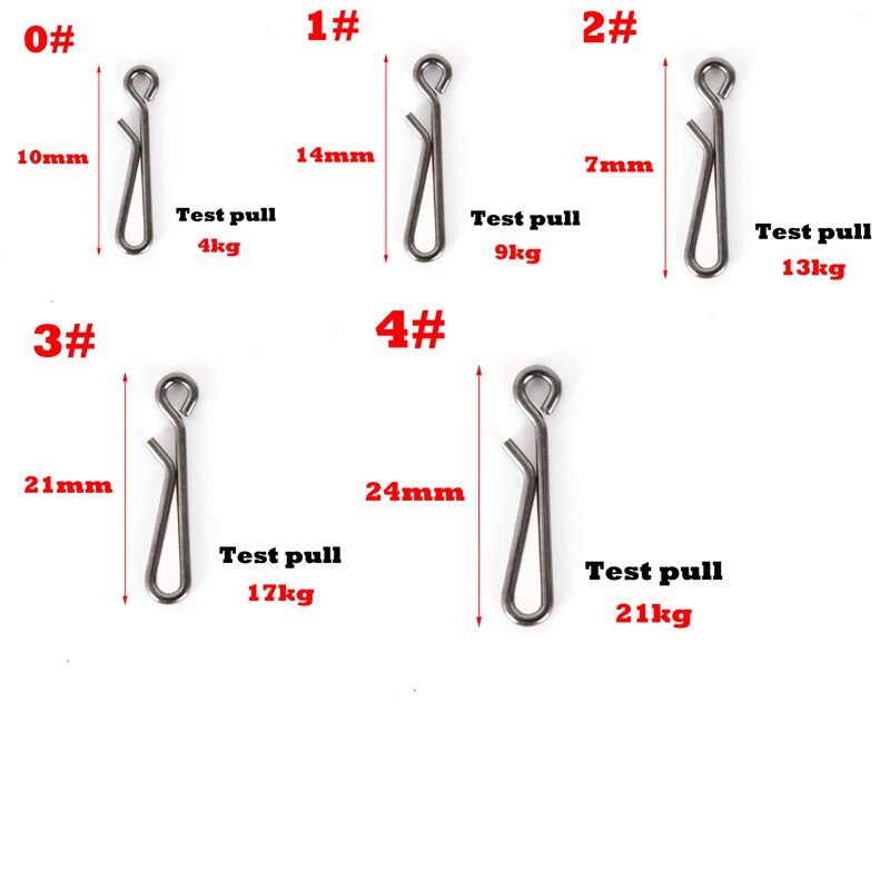 50Pcs/Lot Stainless Steel pin Hanging Snap Tackle ... – Grandado