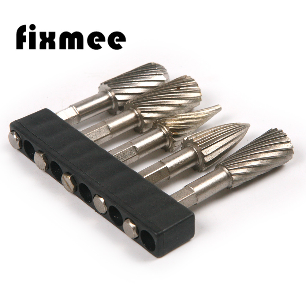 Electric Grinder HSS Rotary Files Burr 5pc 1/4&quo... – Grandado