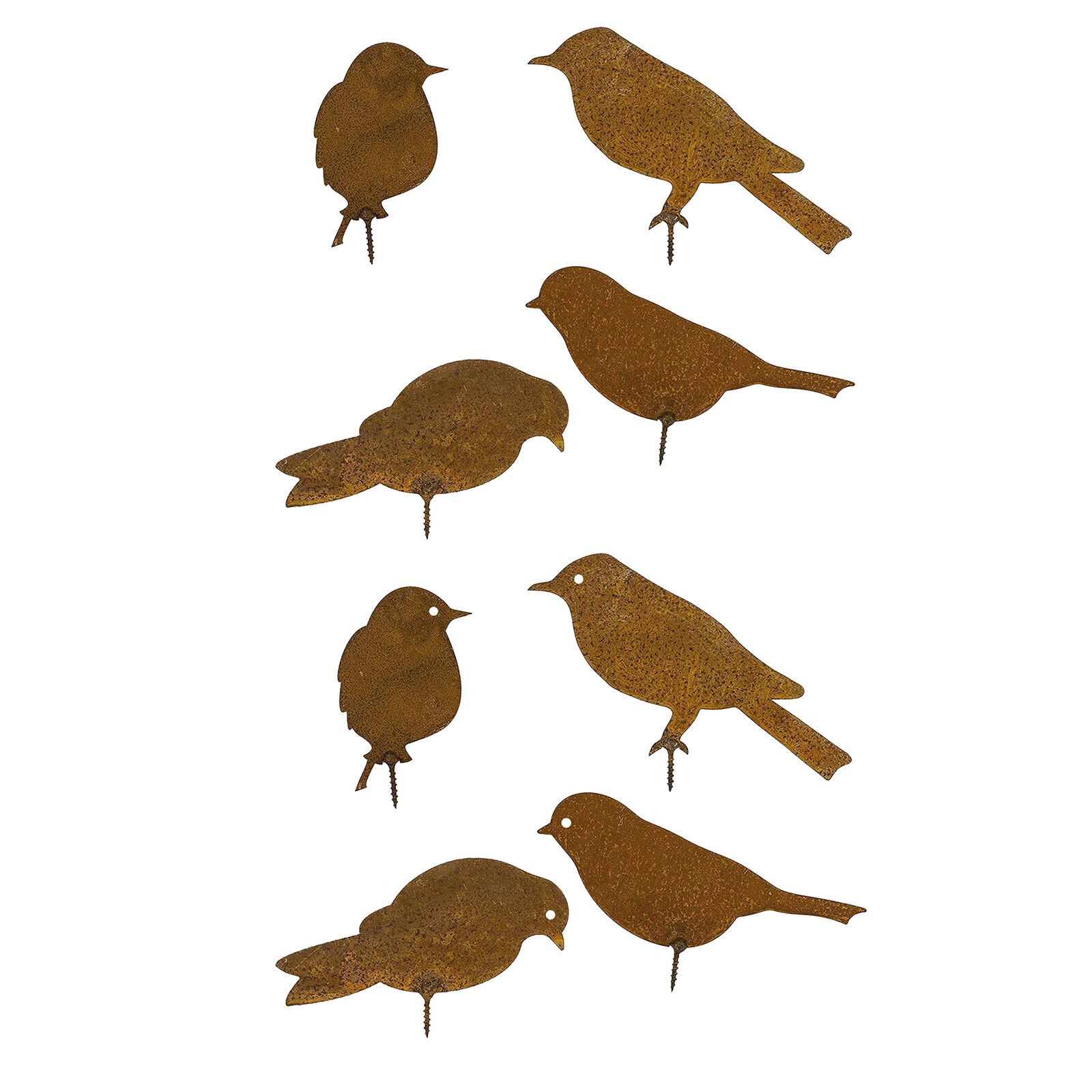 Practical Metal Birds with Rusty Patina Garden Art... – Grandado
