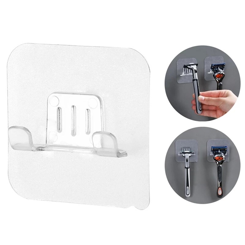 Self-Adhesive Razor Hook Holder Wall Men Shaving S... – Grandado