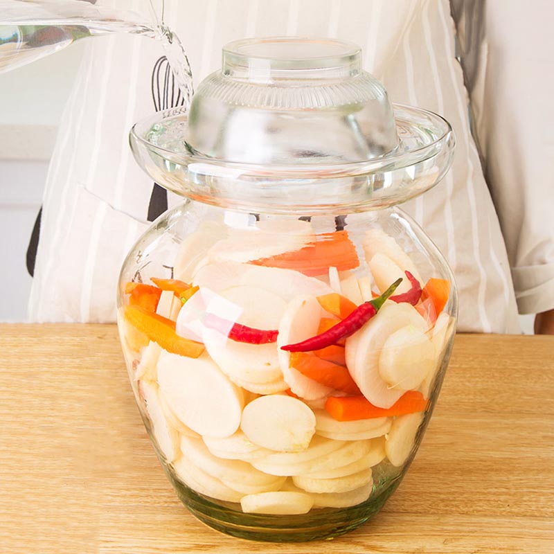 Thicken Transparent Glass Pickle Jar Korea Pickled... – Vicedeal