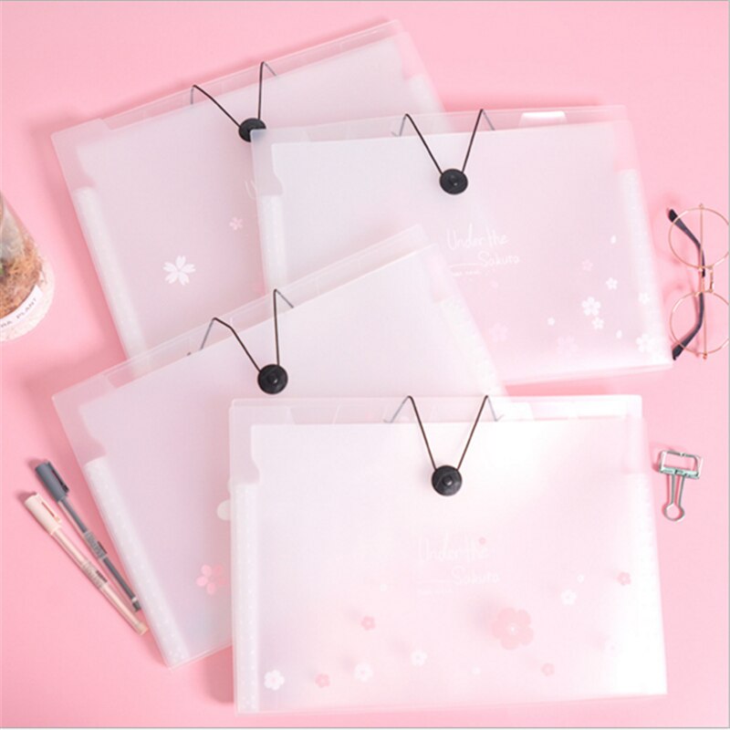 Cute Sakura Filing Production Folder Multi-Functio... – Grandado