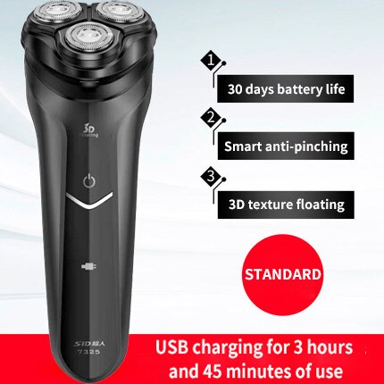 Elektrische Rasierer 3D Rotary Elektrische Gesicht... – Vicedeal