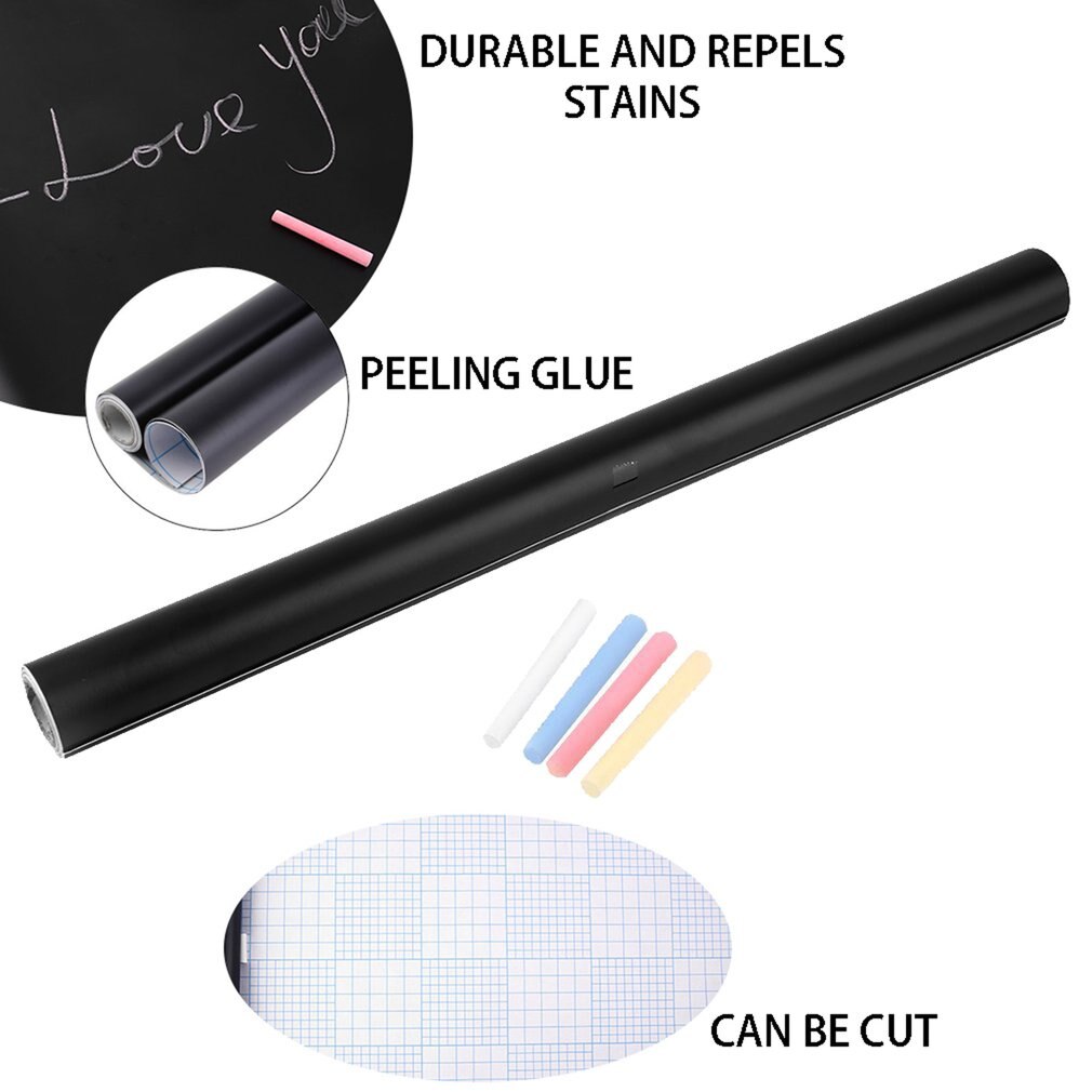 45CMX200CM Adhesive Blackboard Film Vinyl Draw Dec... – Vicedeal