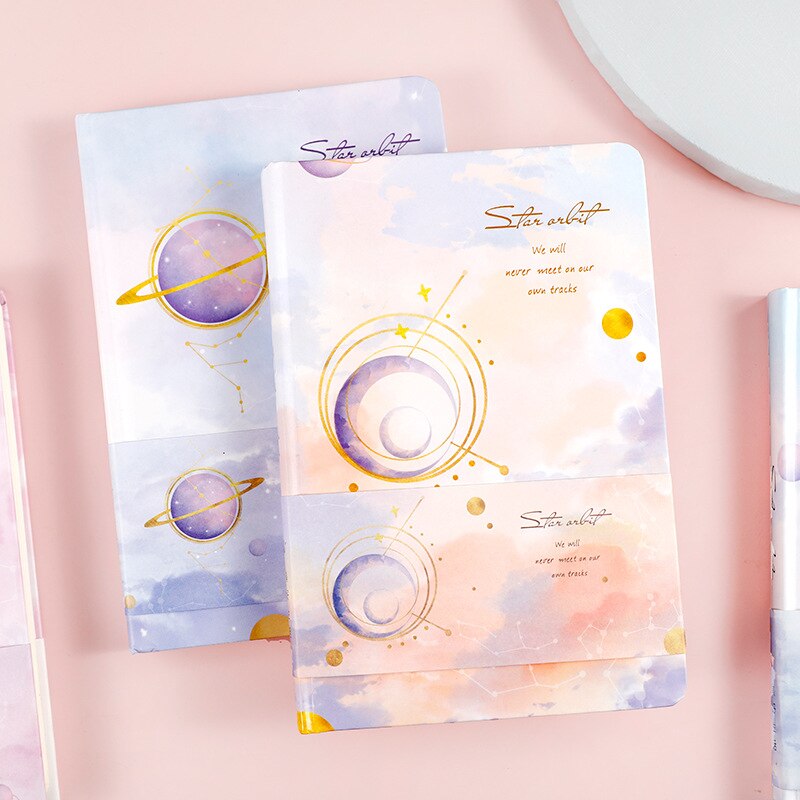 "Star Orbit" Hard Cover Journal Diary Beautiful Un... – Grandado