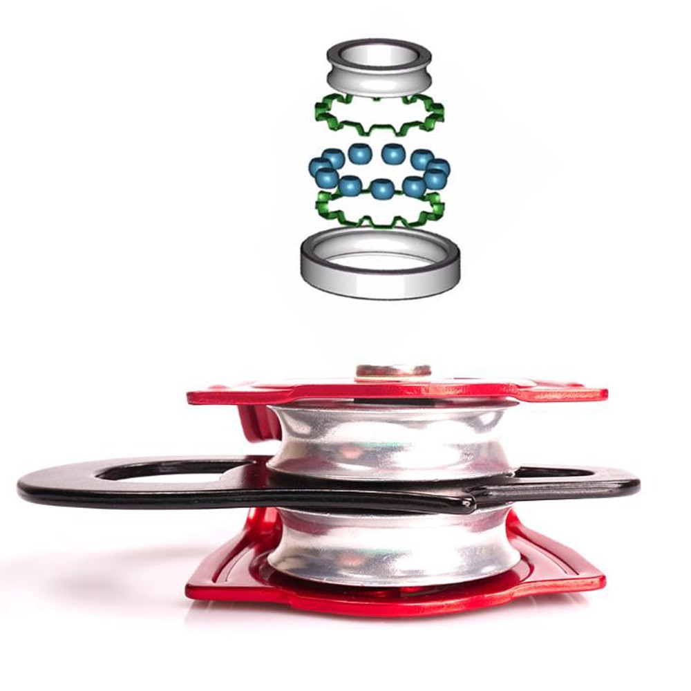 36KN Climbing Pulley Double Ball Bearing Swing Rop... – Grandado