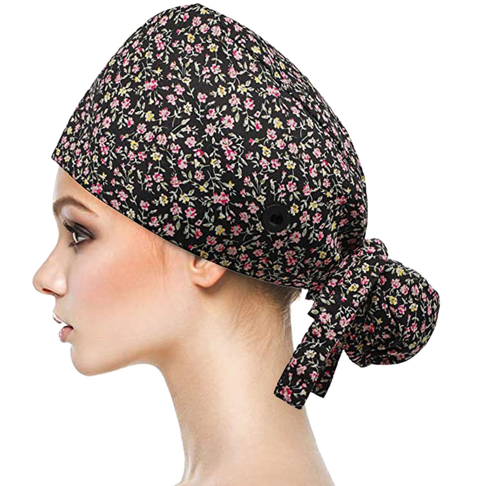 Arrivals Flower Print Work Hat Operating Room Nurs... – Vicedeal