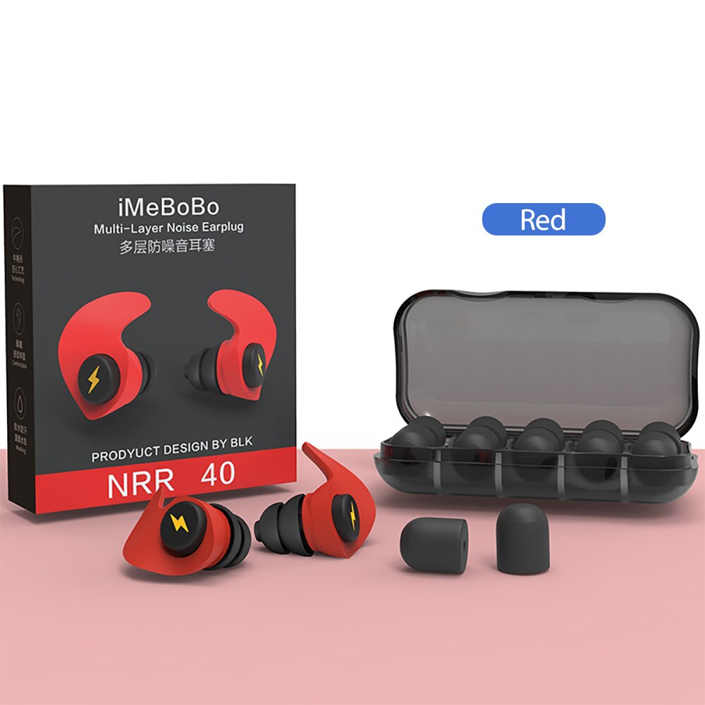 Ear Plugs Sleep Silicone Black Soundproof Tapones ... – Vicedeal