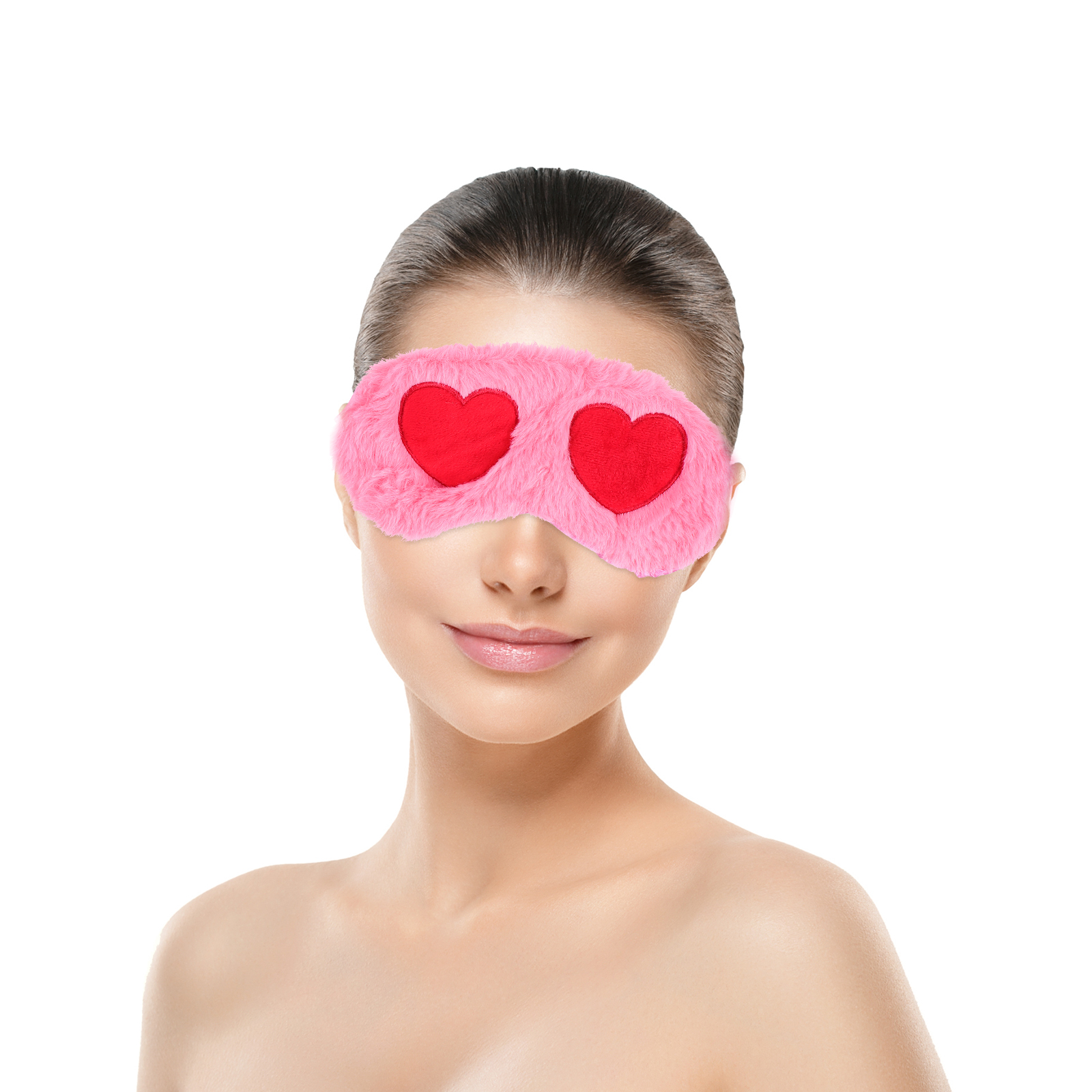 Heart Eye Cover Portable Sleep Eye Mask Plush Eye ... – Grandado