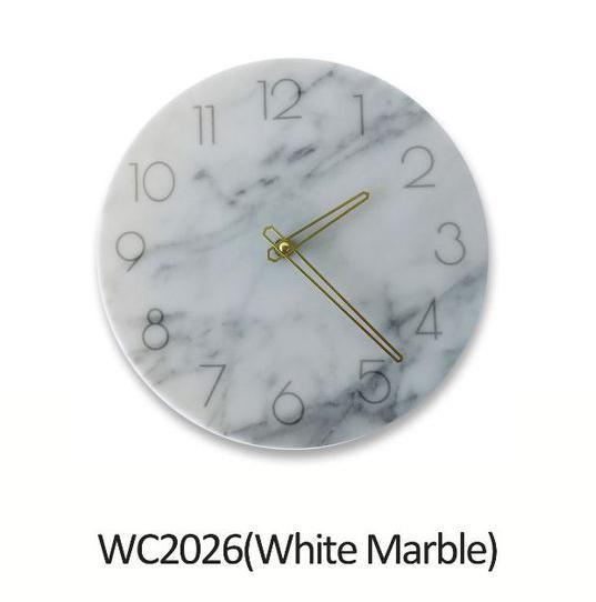 Nordic Marble Wall Clock Modern Minimalist Bedroom... – Grandado