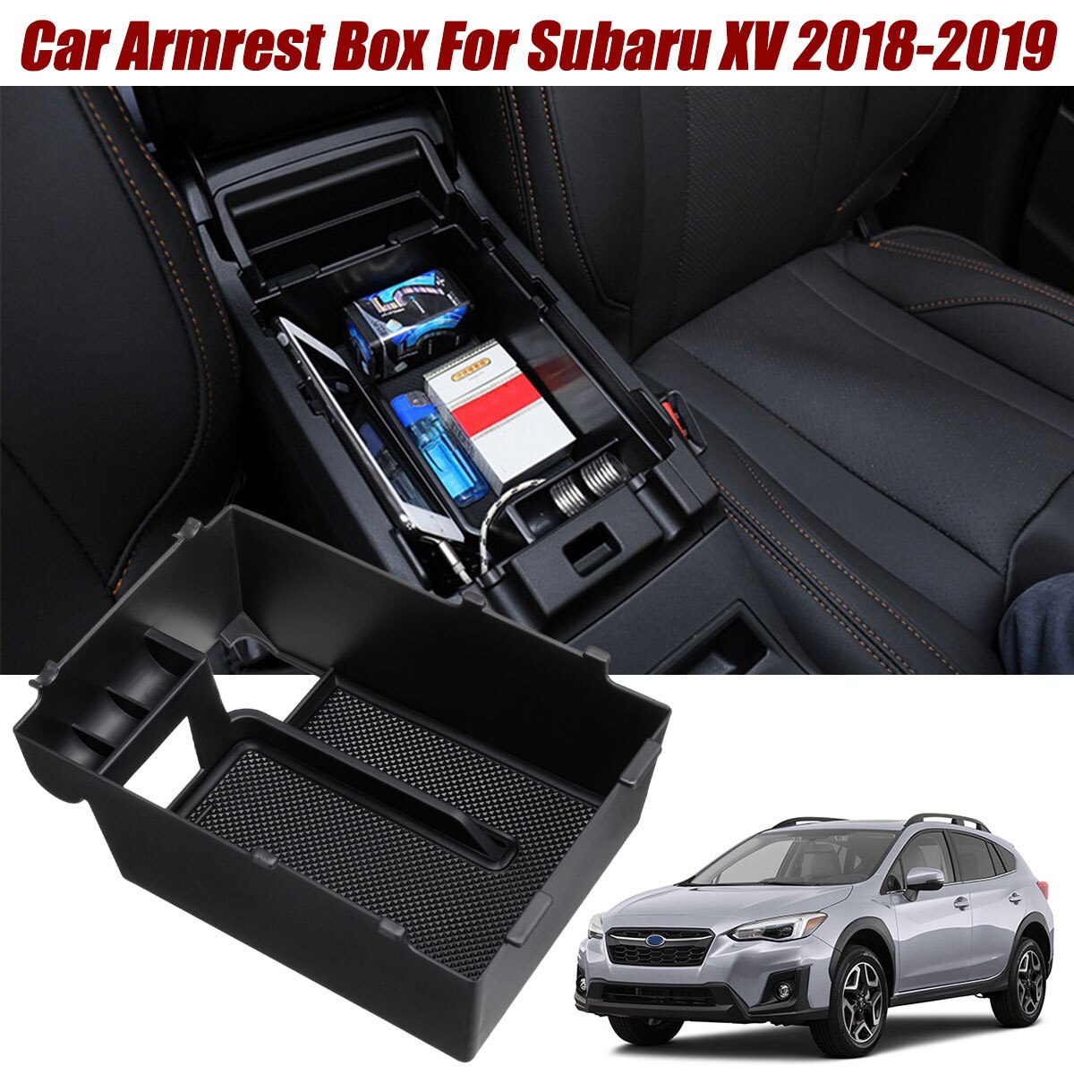 Car Armrest Storage Box Cover Center Console trays... – Grandado