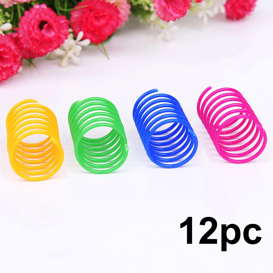 Cat Spring Toy Colorful Plastic Spiral Interactive... – Grandado