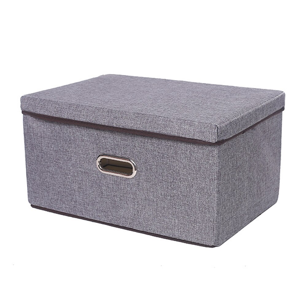 Storage Boxes with Lids Cotton Linen Fabric Foldab... – Grandado