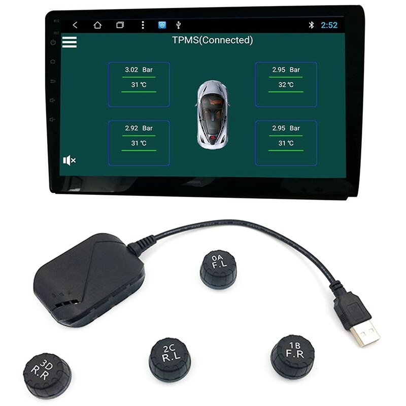 USB Android TPMS Tire Pressure Monitoring System D... – Grandado